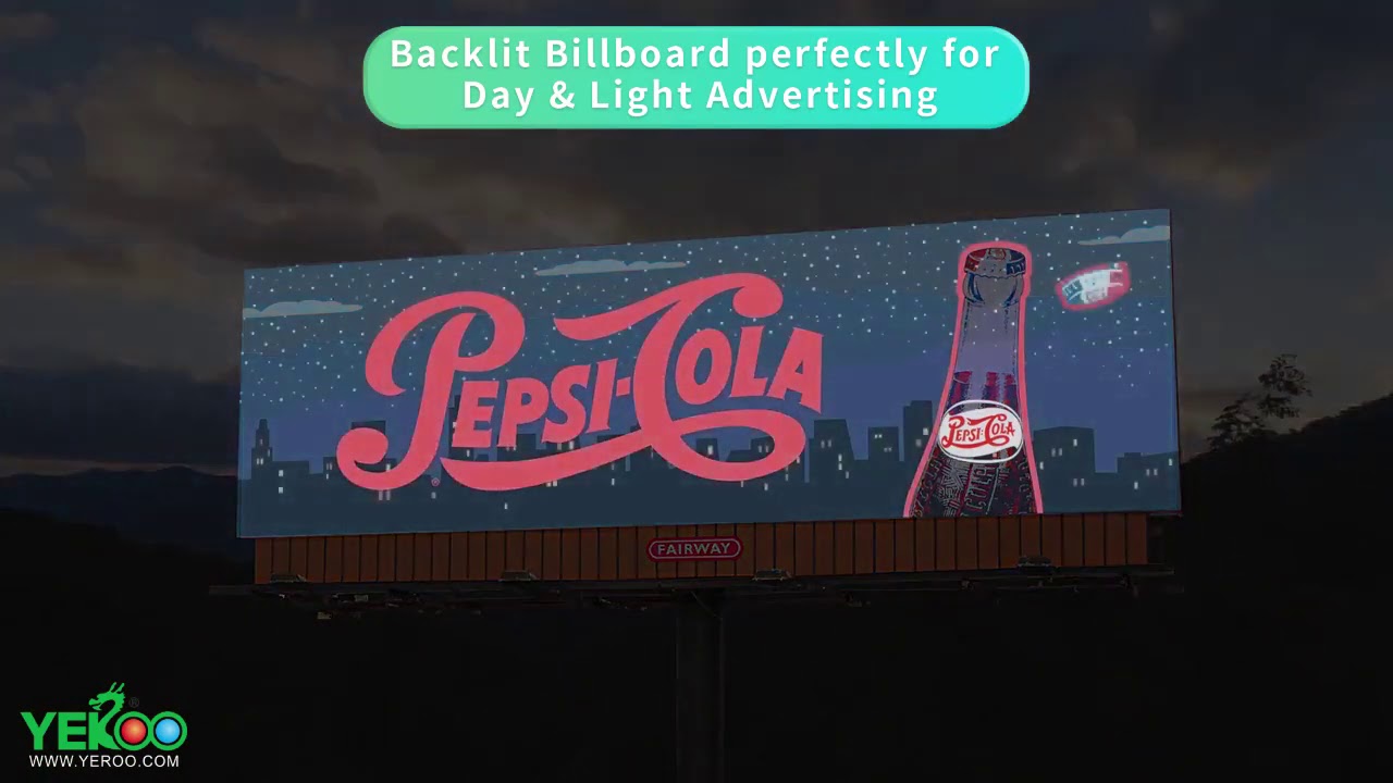 Backlit Billboard perfectly for Day & Light Advertising - YouTube
