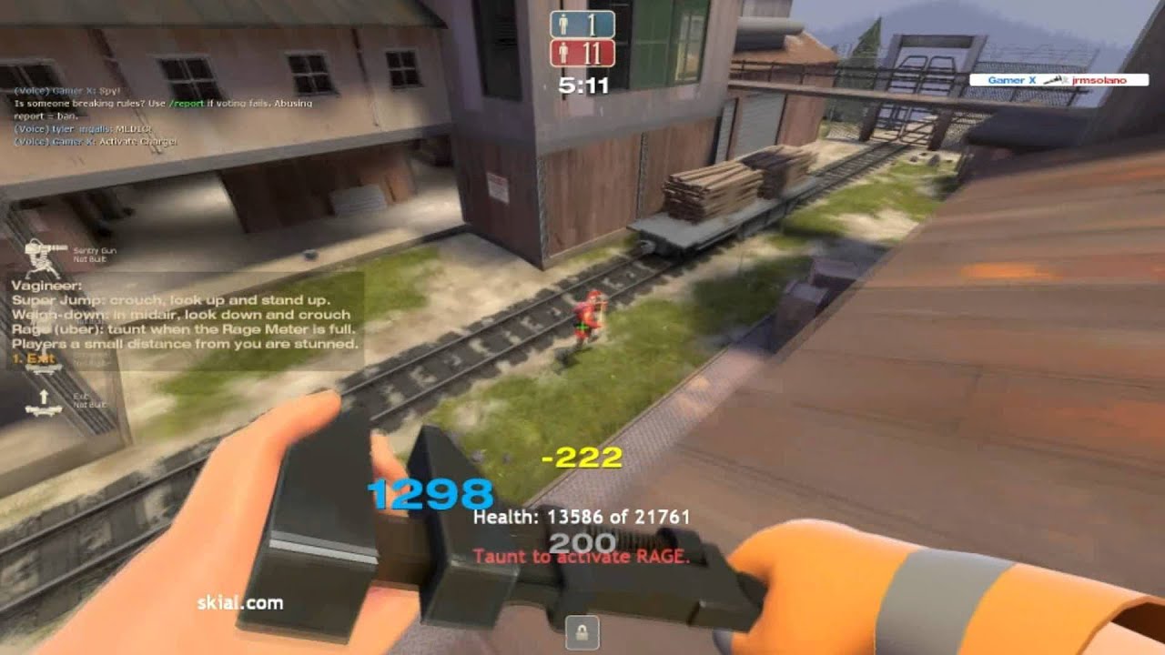 TF2 Vagineer OWNAGE (Saxton Hale Mod) - YouTube