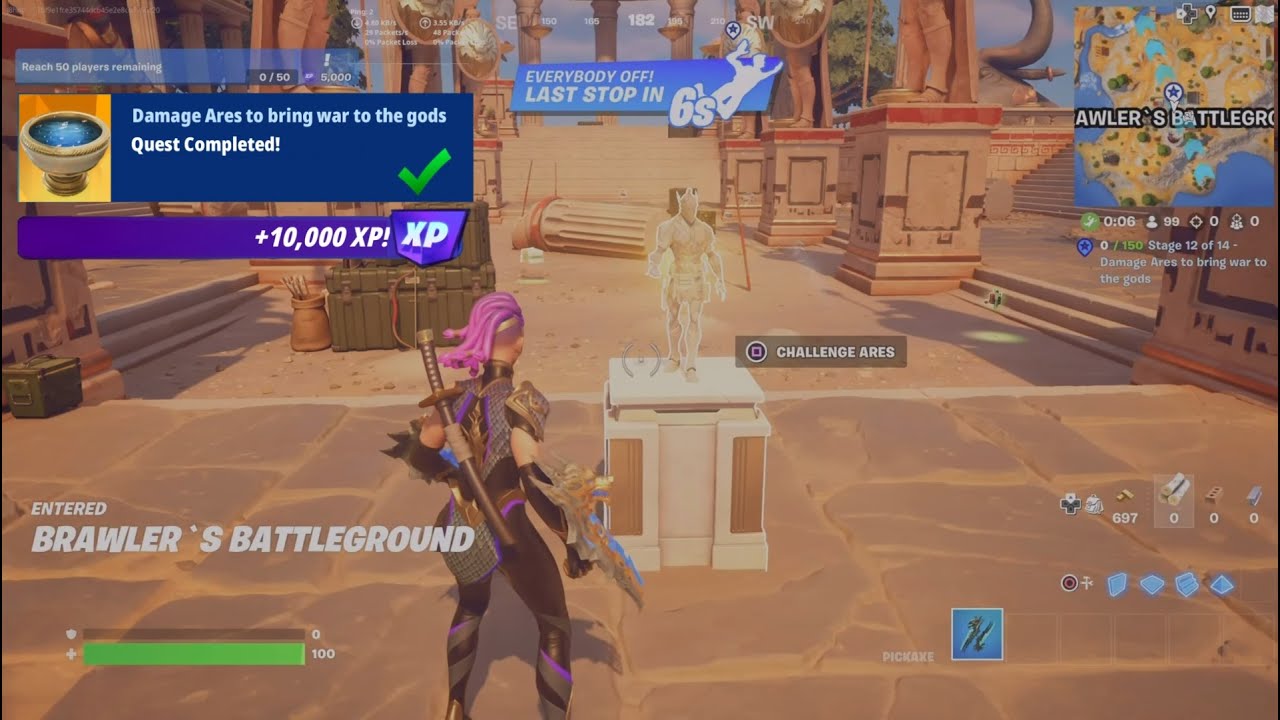 Fortnite - Damage Ares To Bring War To The Gods (Oracle Snapshot Story ...