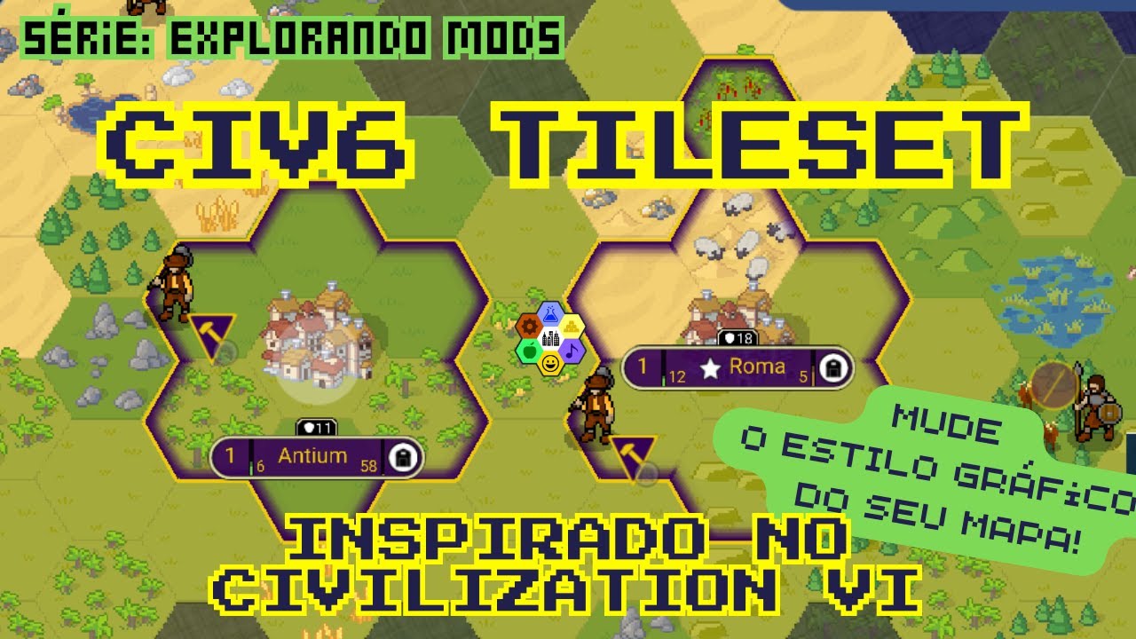 MOD GRÁFICO CIV6 TILESET | UnCiv - YouTube