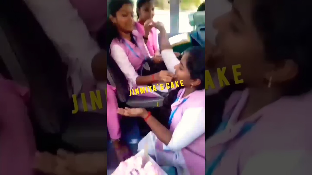 💥 Birthday celebration at clg bus💥 rosemilk cake👉 subscribe for more ...