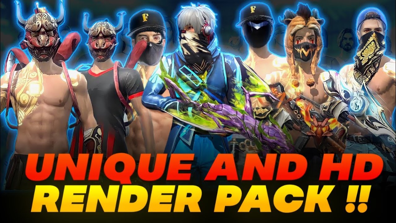 FREE FIRE HD RENDER PACK | GOOGLE DRIVE LINK FILE - YouTube