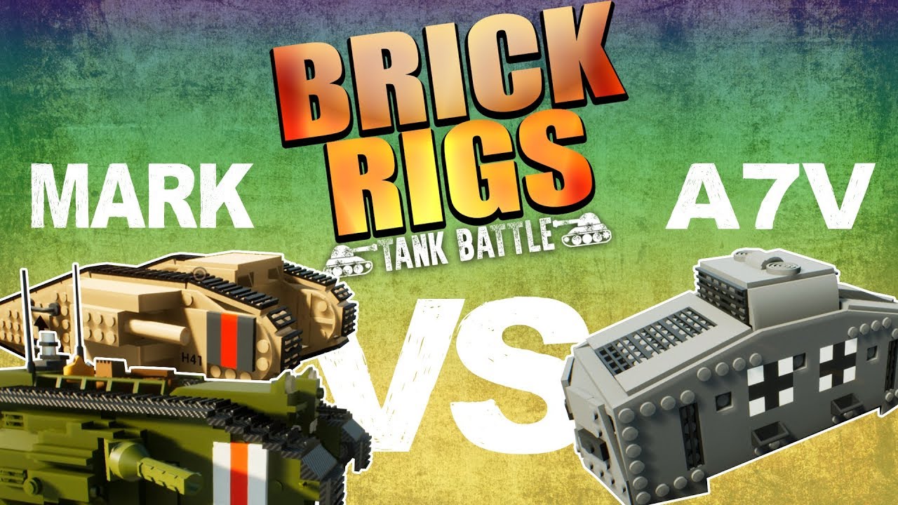 WW1 TANK BATTLE!!! British Tank vs German Tank - Brick Rigs Gameplay ...