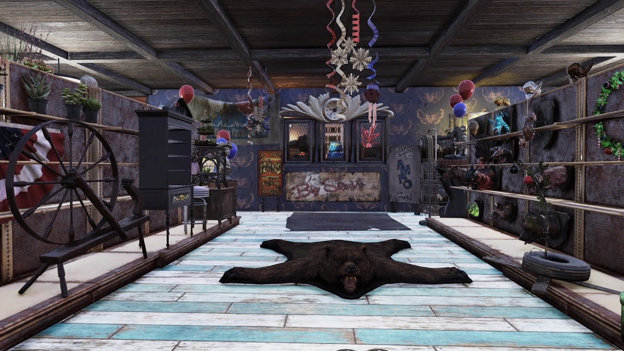 Fallout 76 CAMP - The Atomic Shopping Mall walkthrough - YouTube