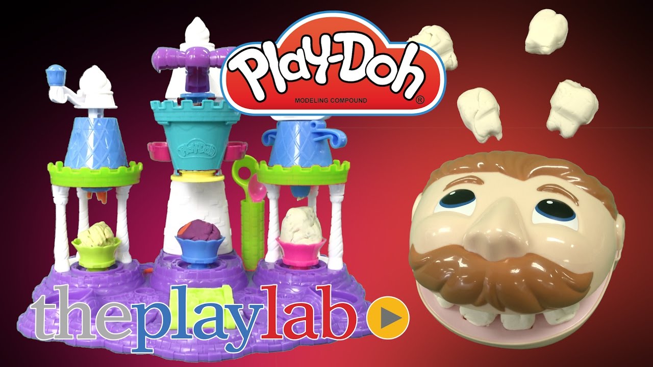 Play Lab | Play-Doh Doctor Drill 'n Fill & Play-Doh Ice Cream Castle ...
