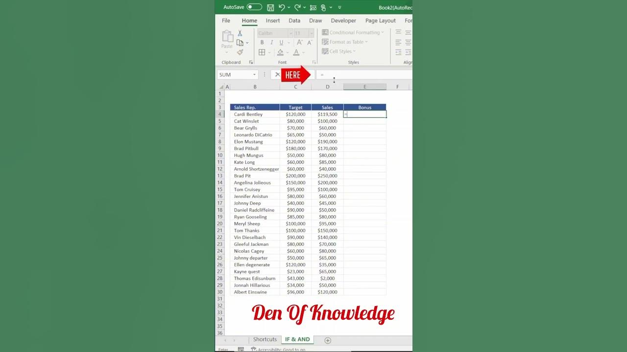 Master Excels If Function In 60 Seconds📊💡 Exceltips Exceldatamagicspreadsheet Youtube