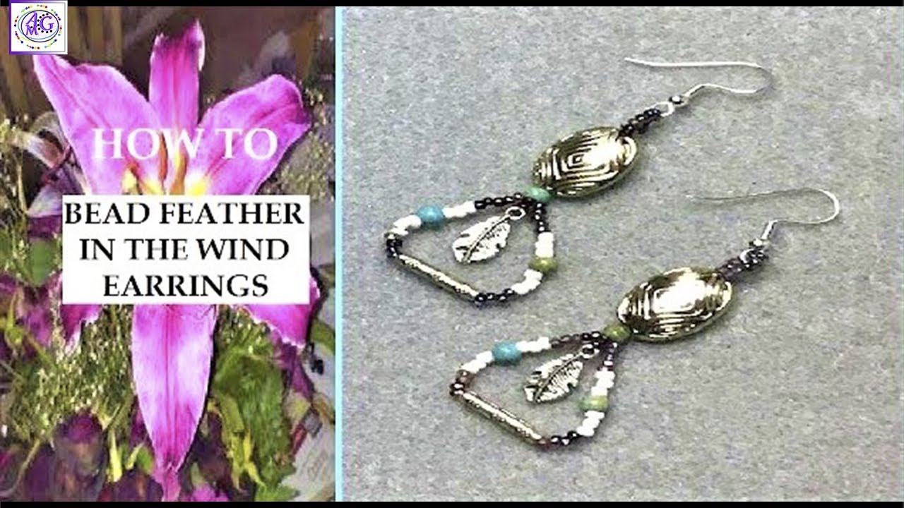 Easy Dangle Earrings: A Seed Bead Tutorial for Jewelry Making - YouTube