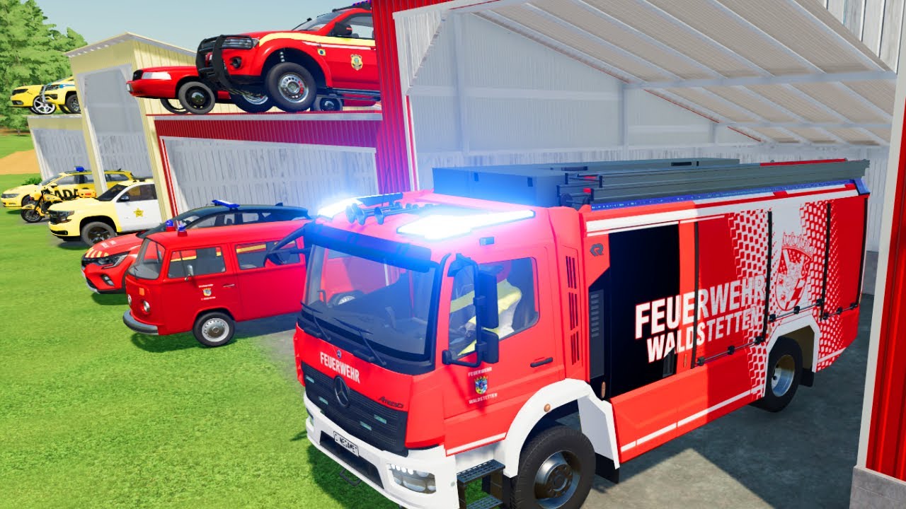 TRANSPORTING CARS, AMBULANCE, POLICE CARS, FIRE TRUCK OF COLORS! WITH ...