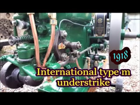 International Type M Understrike Engine 1918 running - YouTube