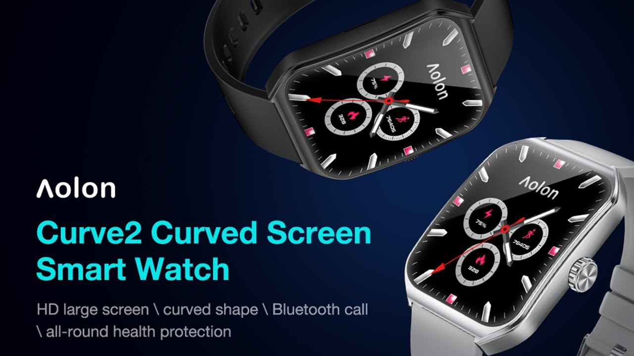 Aolon Smart Watch Curve 2.0|Lightweight, Slimmer, More User-Friendly ...