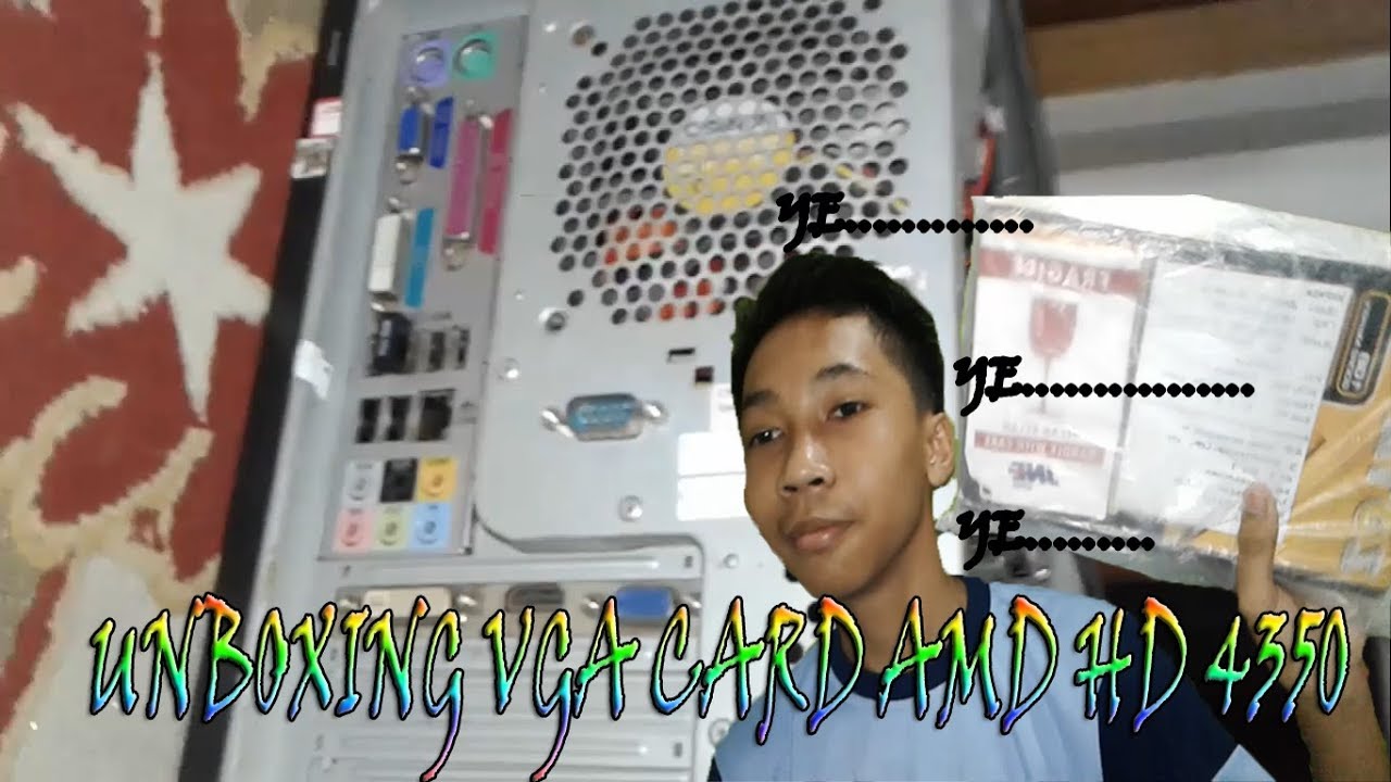 Unboxing & cara pemasangan VGA CARD ATI RADEON HD 4350 - YouTube