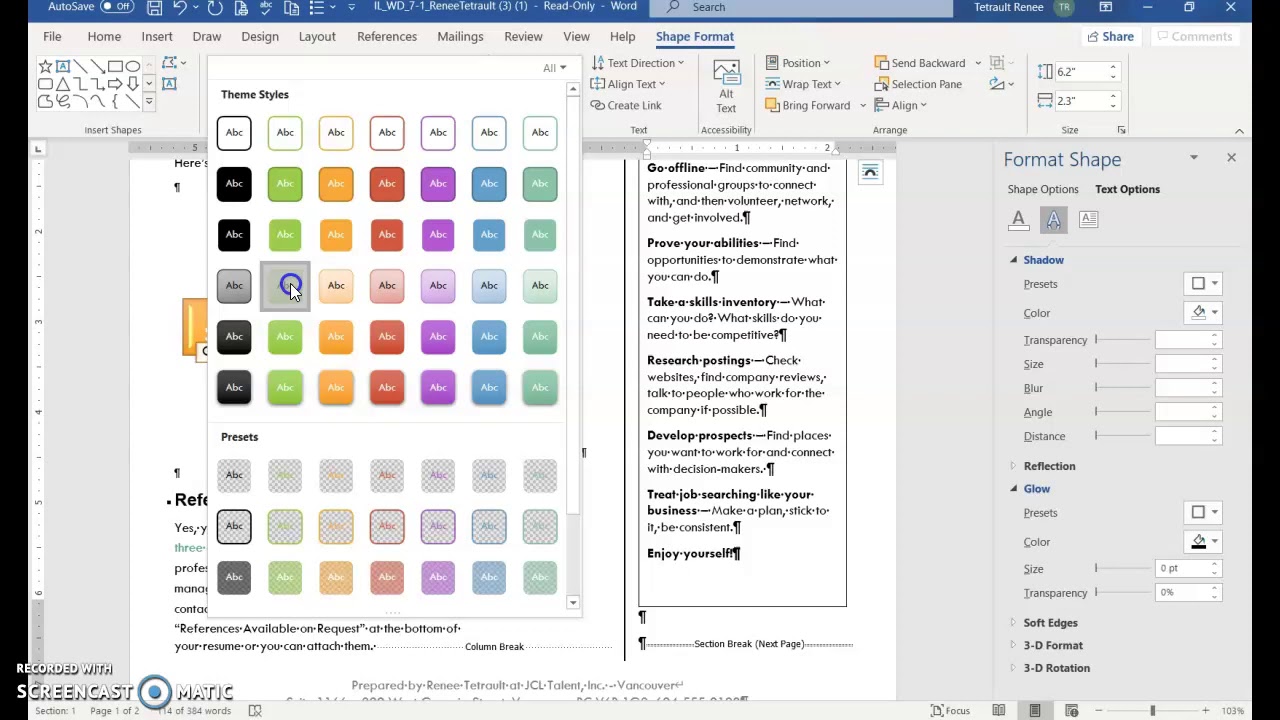 Word Module 7 Textbook Project Part 3 - YouTube