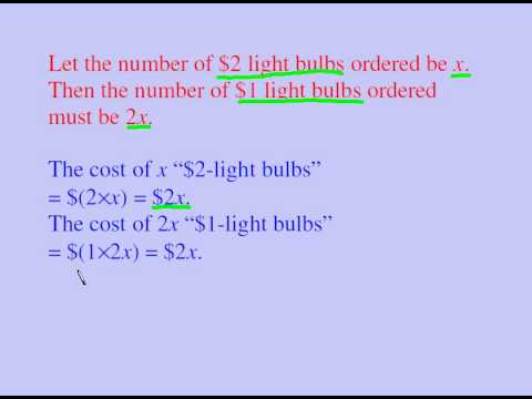 SAT Word problem 01 (Algebra word problem) - YouTube
