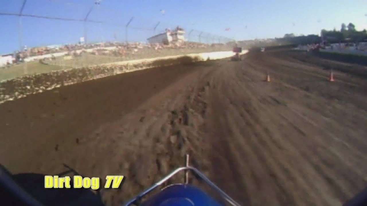 Rick Fauver - In car camera hot laps new xXx sprint car - YouTube