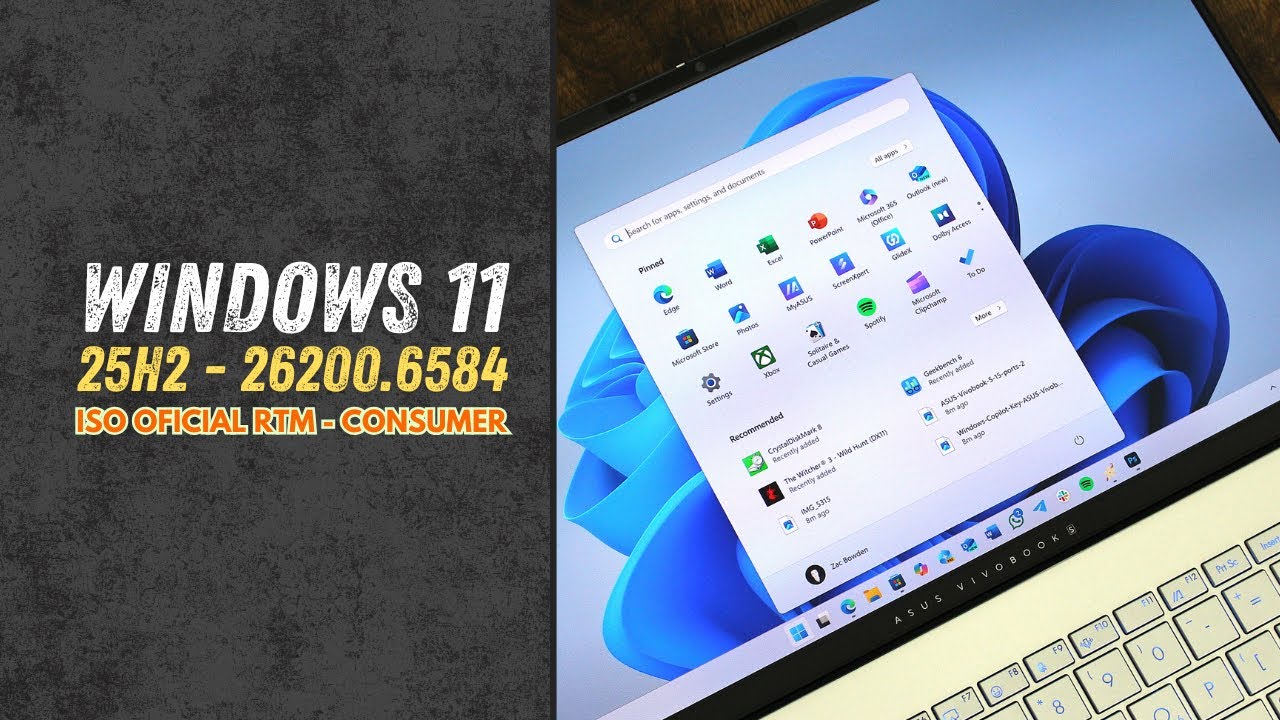 Windows 11 25h2 26200.6584 RTM FINAL en Español e Inglés para X64 y ARM ...