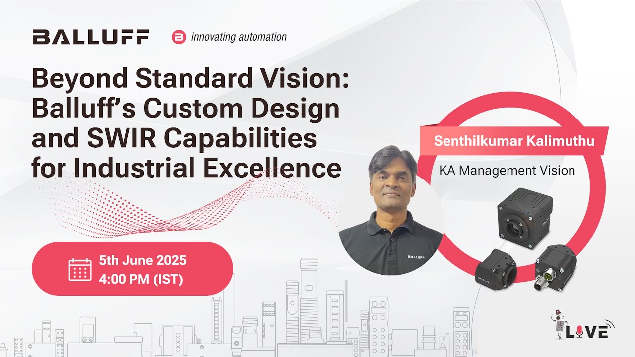 Webinar | Balluff's Custom Design and SWIR Capabilities for Industrial Excellence - YouTube