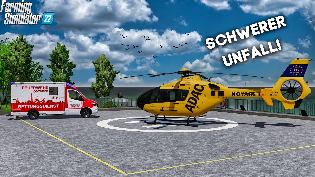 Schwerer Unfall in Ostbeck! Alarm für den Rettungshubschrauber im LS22 ...