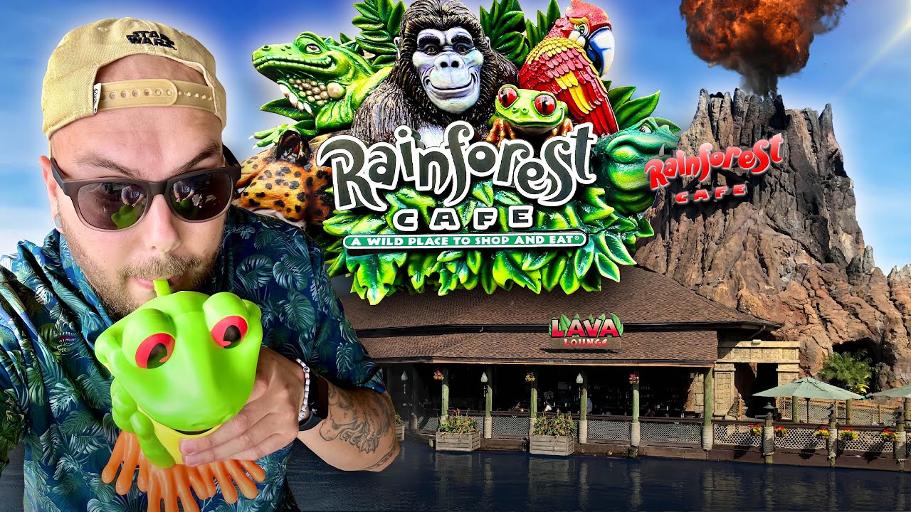 Eating Only RAINFOREST CAFE for 24 Hours!! 🤮 - YouTube