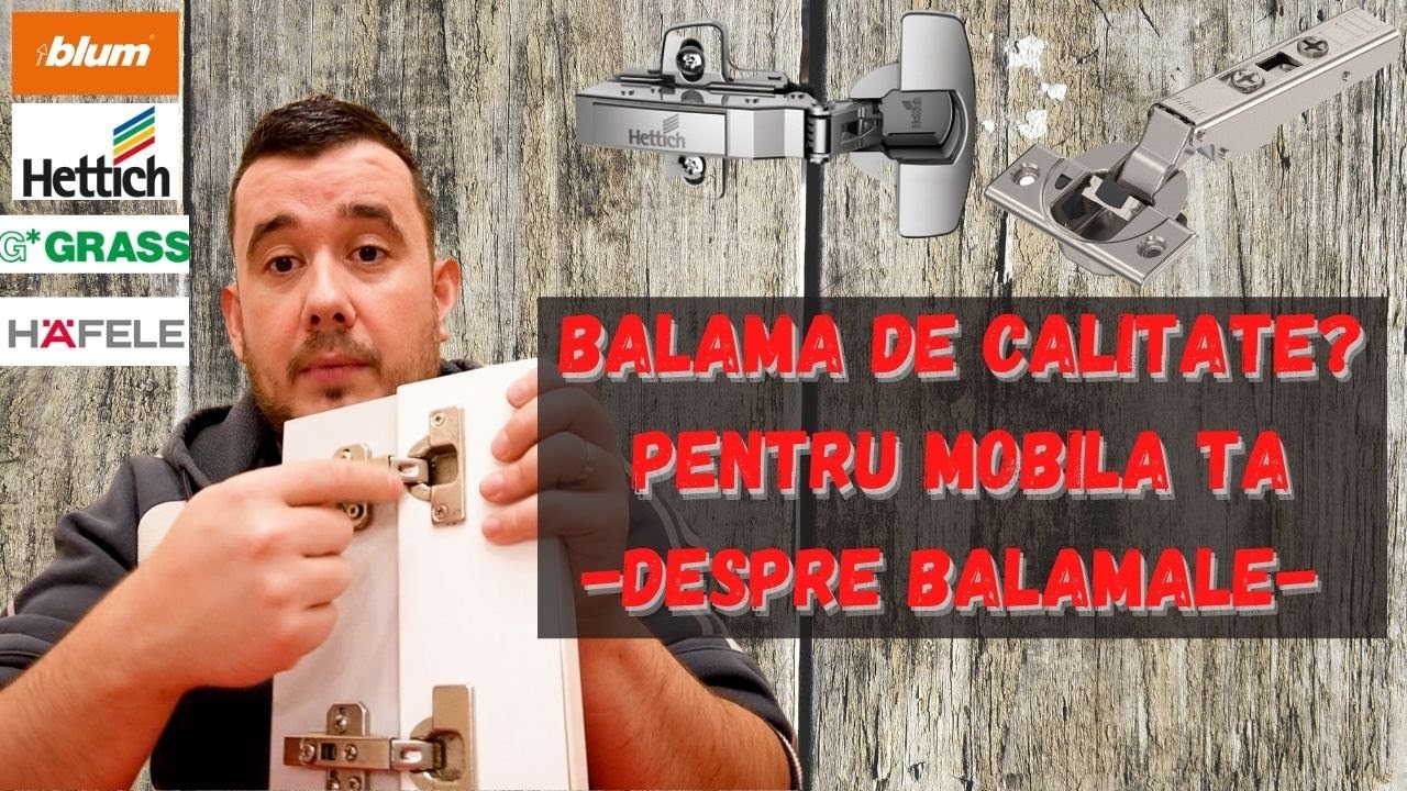 Balama potrivita pentru mobila. Invata totul despre balamale ...