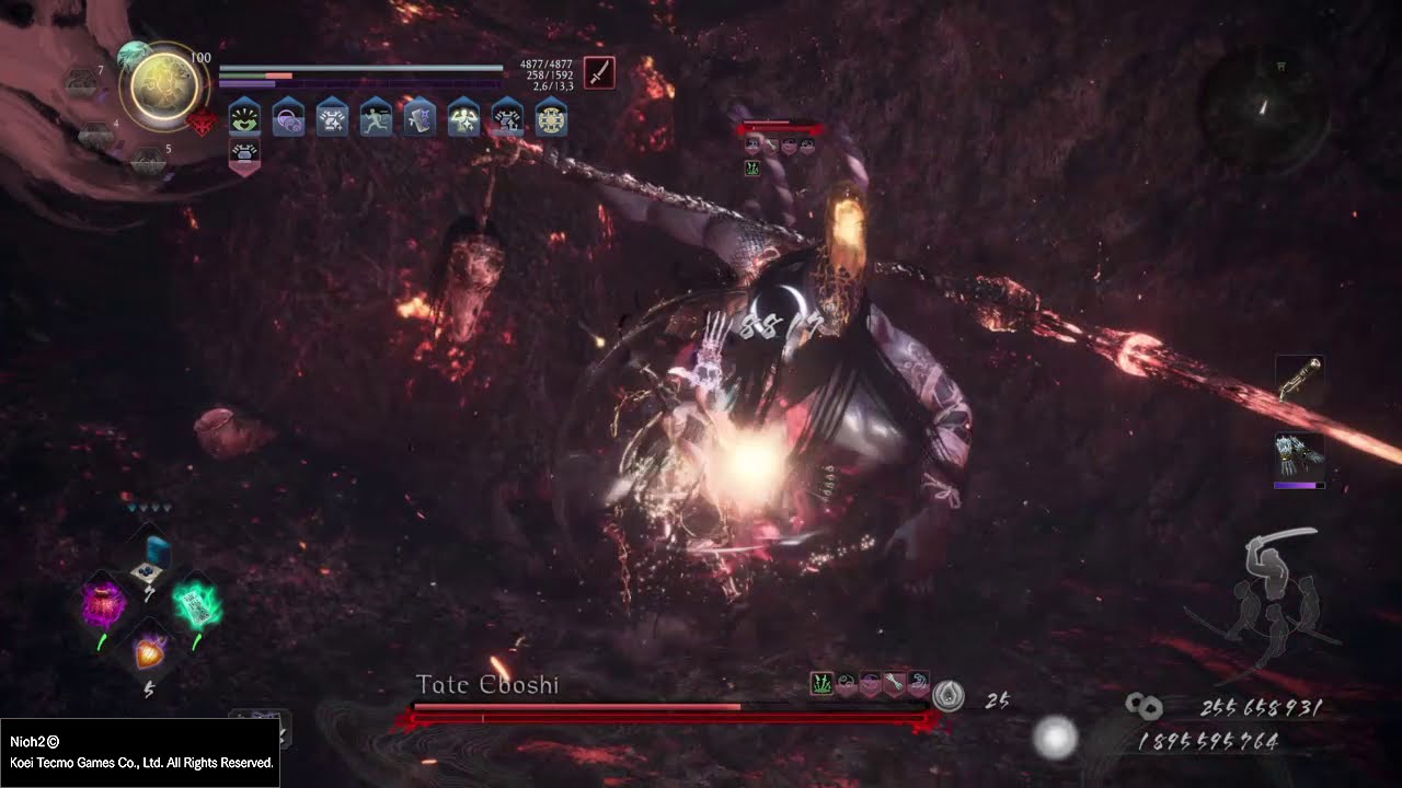 Nioh 2 averno piso 61 boss Tate Eboshi - YouTube