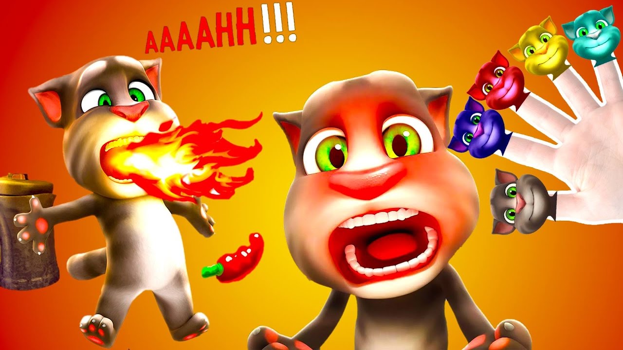 Talking Tom Finger Family, Outfit 7, Finger Family song, ABC song ...