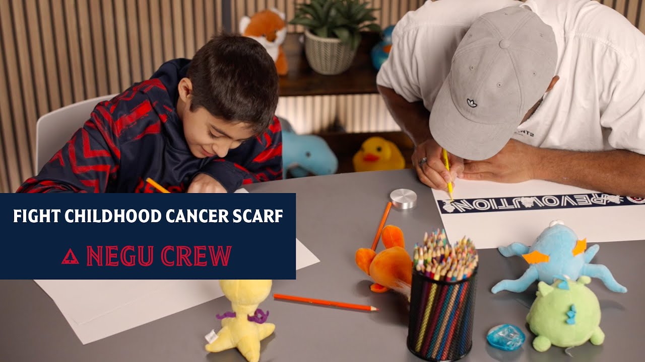 Fight Childhood Cancer Scarf x NEGU Crew - YouTube