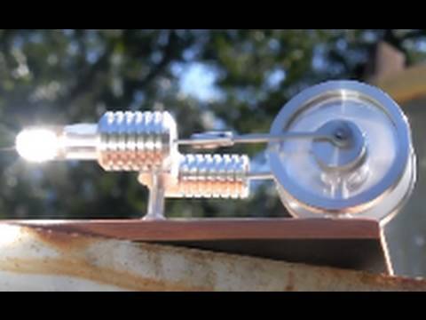 STIRLING CYCLE ENGINE Solar Stirling Engine Powered by a Parabolic ...