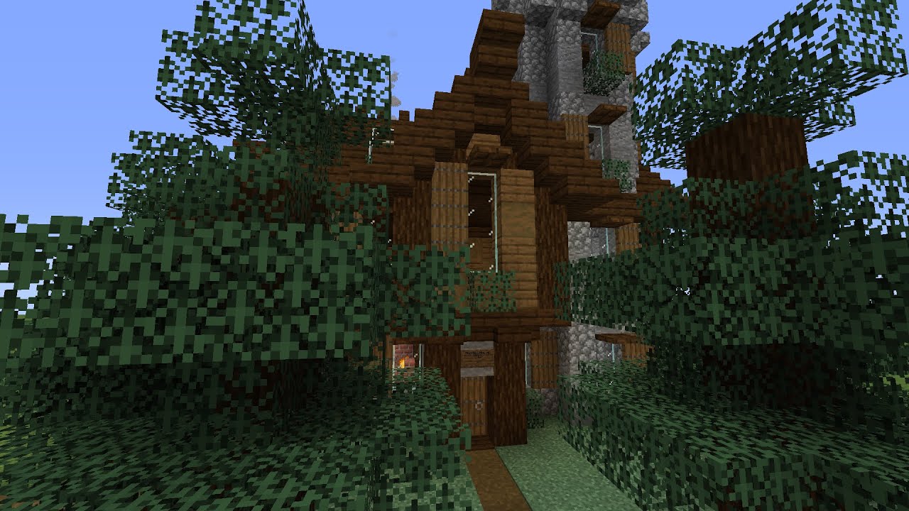 How To Build A Simple Spruce Starter House in Minecraft! | Block For ...