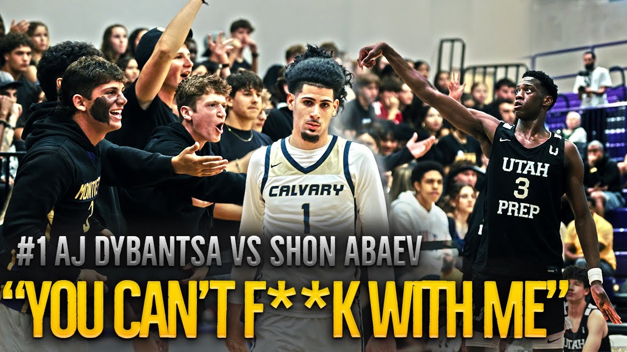 #1 AJ DYBANTSA gets SH!T ON by SHON ABAEV ??😳 Utah Prep vs OTE Fear of ...