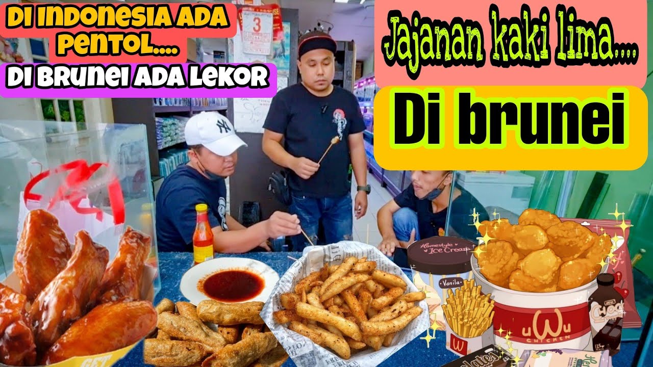 Jajanan Kaki Lima Khas Brunei Kerupok Lekor Youtube