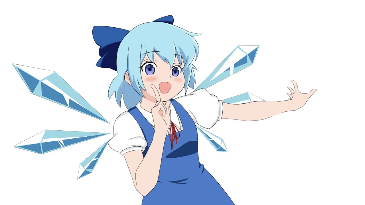 Cirno dances to doodle song - YouTube