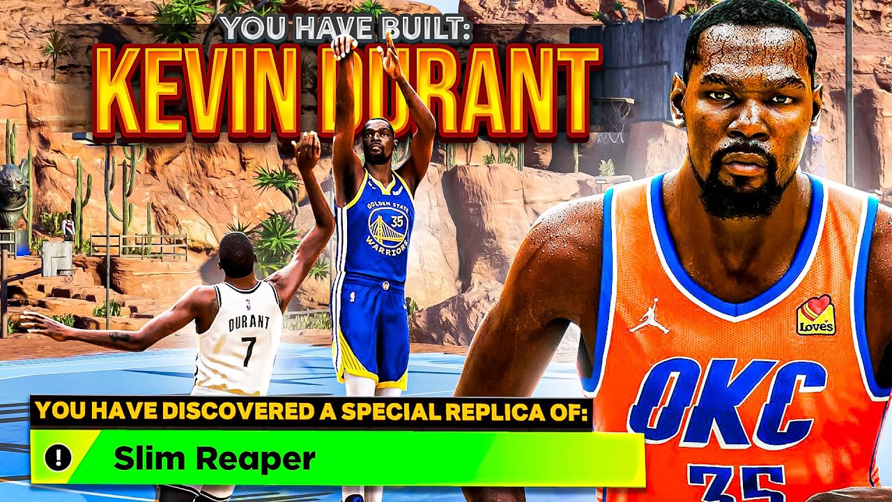 *NEW* KEVIN DURANT "SLIM REAPER" BUILD is a MONSTER in NBA 2K23! BEST ...