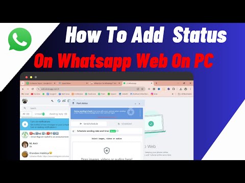 How To Add Status On Whatsapp Web On PC/Laptop (2024) | Set/Update Status On Windows Computer