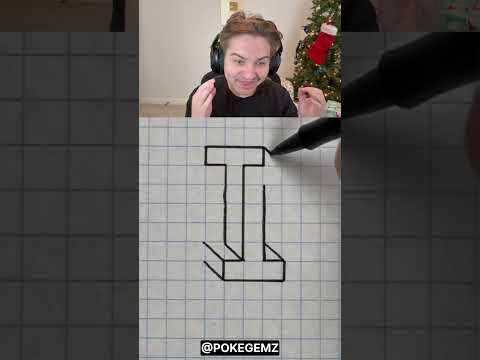 How To Draw A 3D Letter 😳