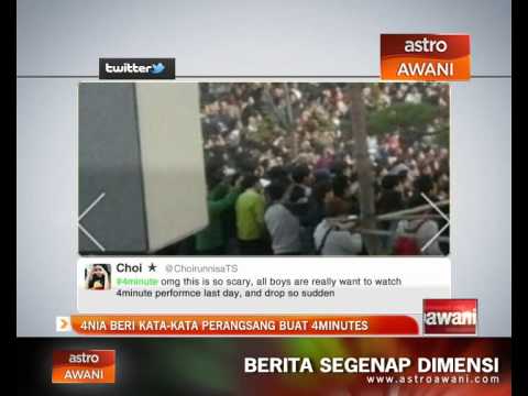 4NIA beri kata-kata perangsang buat 4Minute - YouTube