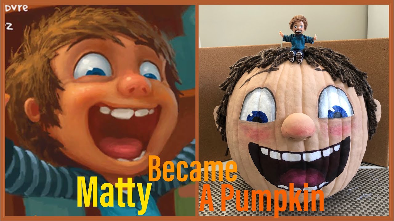 🍁Pumpkin craft for reading season! 🍂Making Matty from “Too much glue ...