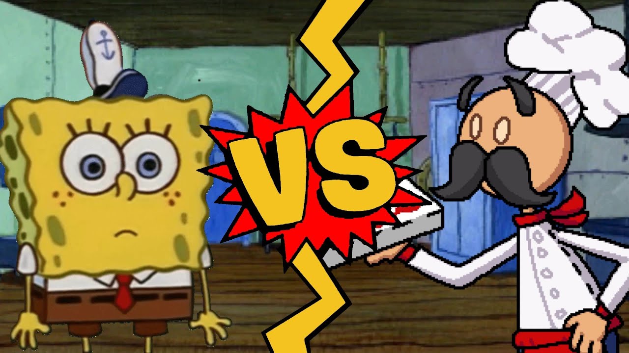M.U.G.E.N Battles | SpongeBob SquarePants vs Papa Louie - YouTube
