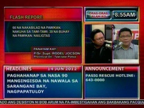 DB: Panayam kay P/Sr. Supt. Rodel Jocson, Provincial Director, Tawi ...