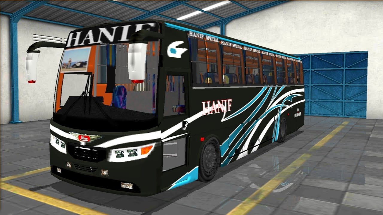 BUSSID || HINO 1J V4 Bus Mod || Hanif Bus Skin || Mods 98 Games. - YouTube