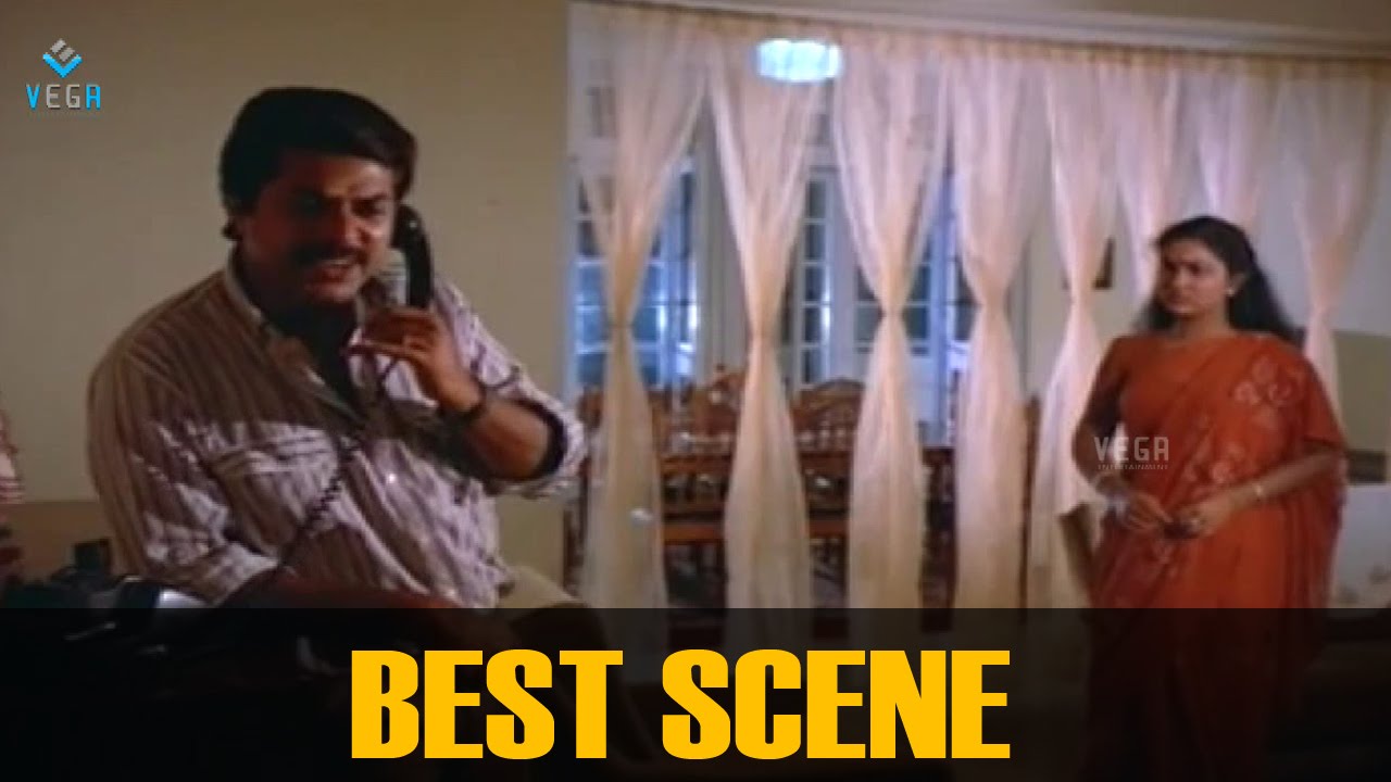 Mammootty, Urvashi, Lizzy and Janardhanan Best Scene || Adikkurippu ...
