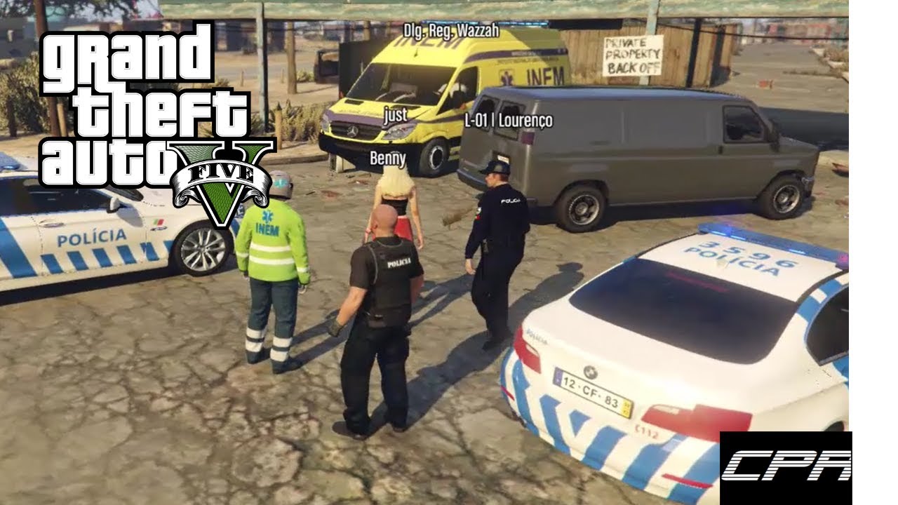 GTA 5 CPR Ep 19 Serviços de INEM e Bombeiros - YouTube