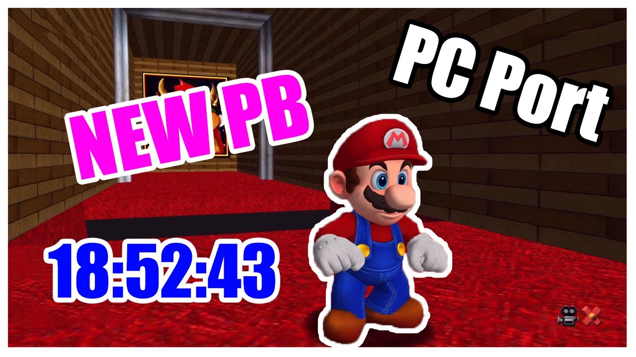 Super Mario 64 PC Port Speedrun 16 Stars (NEW PB) in 18:52:43 (from ...