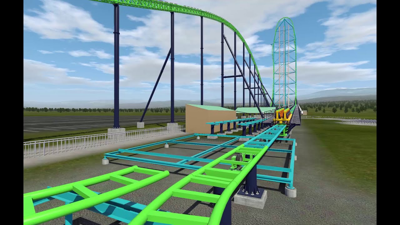 kingda Ka POV Roller Coaster Simulation. - YouTube