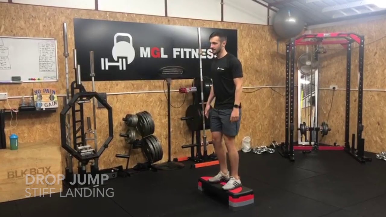 Drop Jump Stiff Landing - YouTube