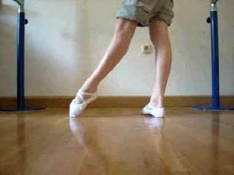exercise with new ballet slippers!! - YouTube