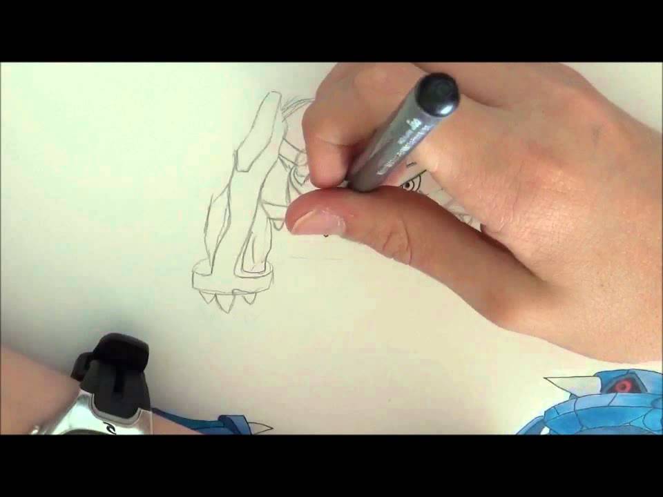 pokemon drawing 105 metagross - YouTube