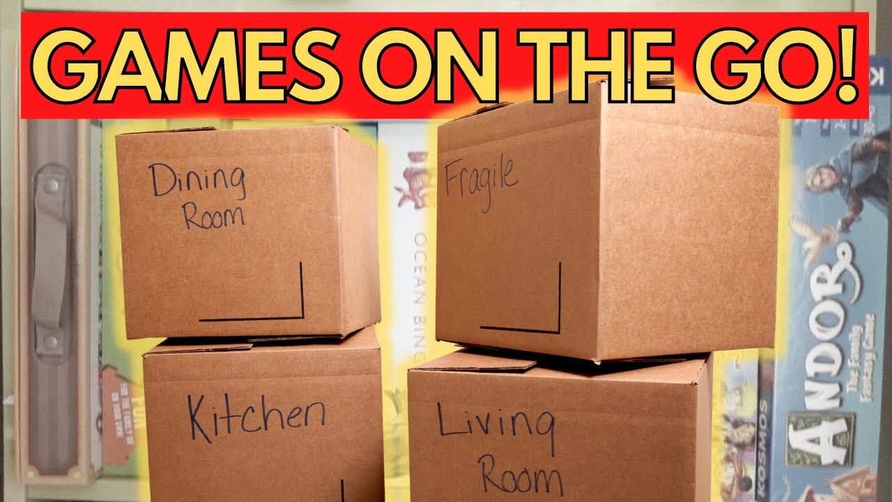 BOARD GAMES while TRAVELING (We're moving!) - YouTube