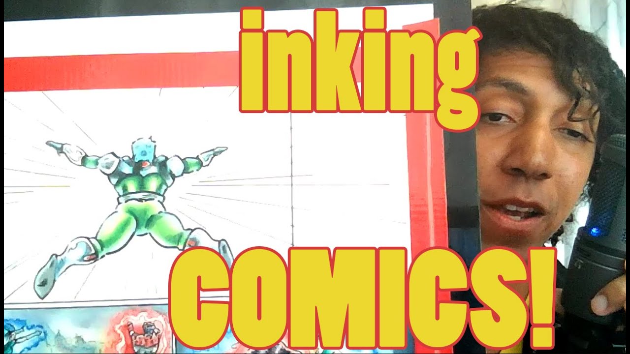Zatswan Comics: Inking with Winsor & Newton Kolinsky Sable Brush! - YouTube