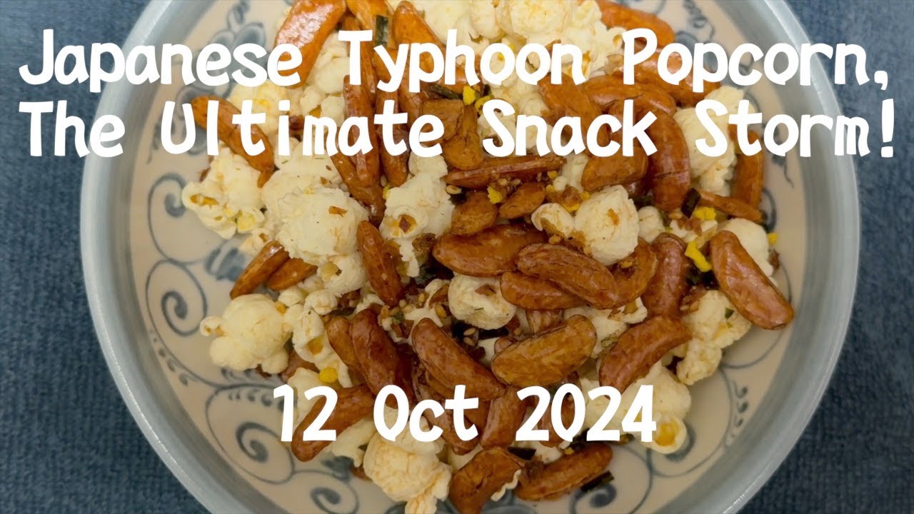 Japanese Typhoon Popcorn, The Ultimate Snack Storm! 20241013 #japan # ...