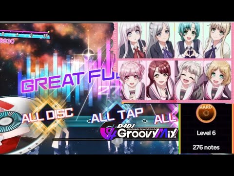 D4DJ GROOVY MIX GAMEPLAY - MELODIOUS STARS + MV [HARD 6GFC] - YouTube